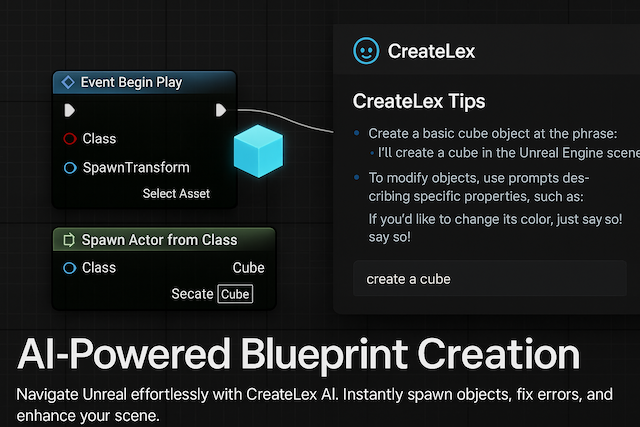 CreateLex — AI Blueprint Generator for Unreal Engine | Build Games Faster